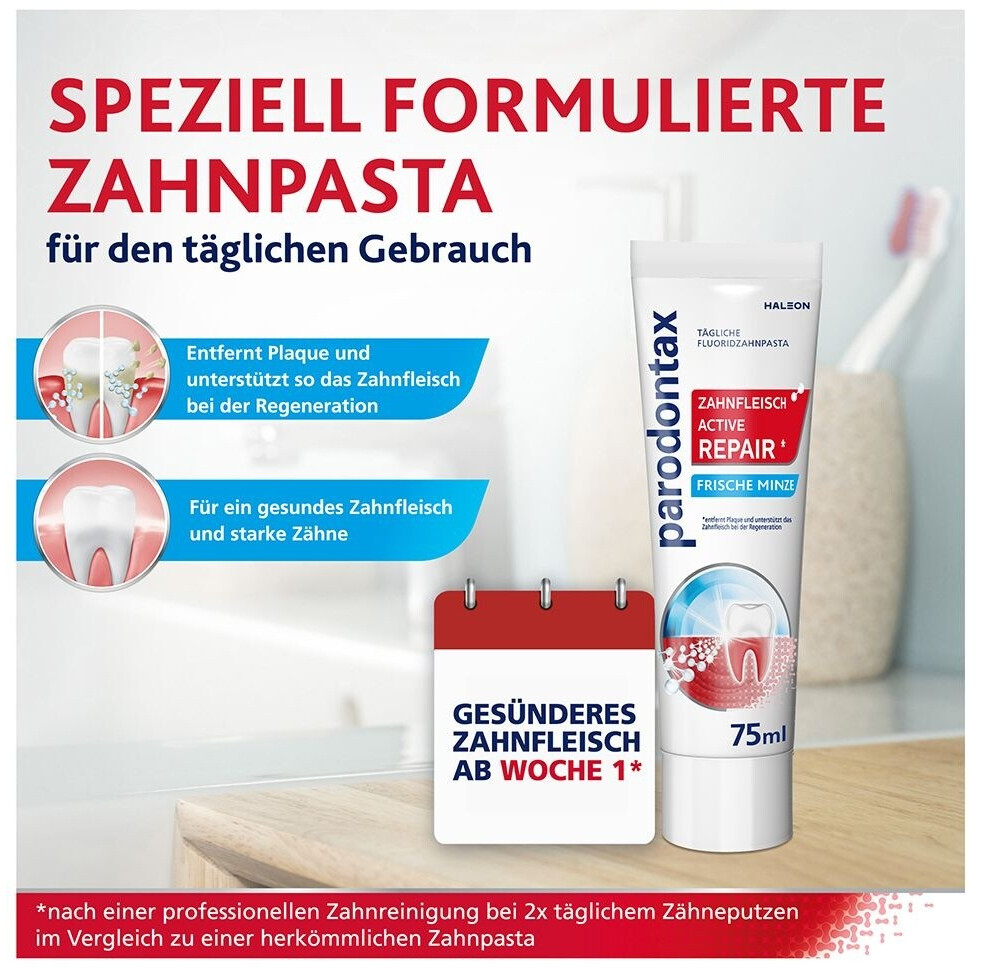 Parodontax Zahnfleisch Active Repair (75ml) ab 4,64 € (Juni 2026 Preise ...
