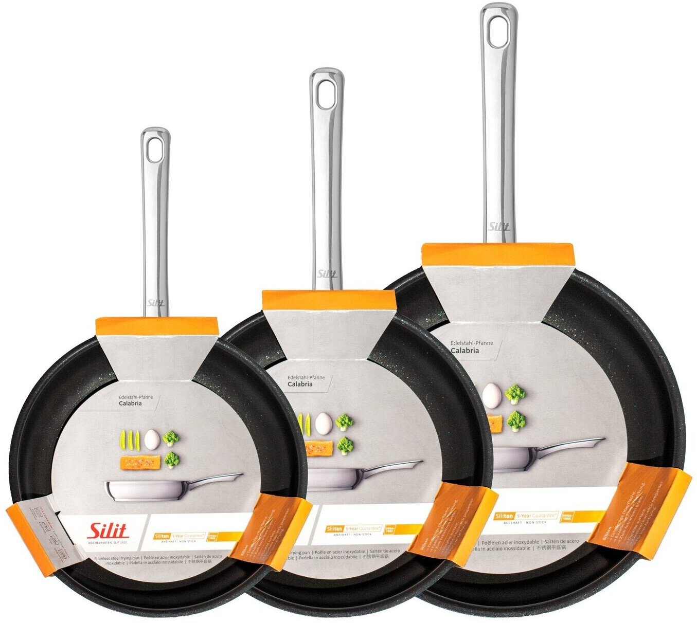 Silit Bratpfanne Calabria hoch 3er Set 20/24/28cm ab 98,50 ...