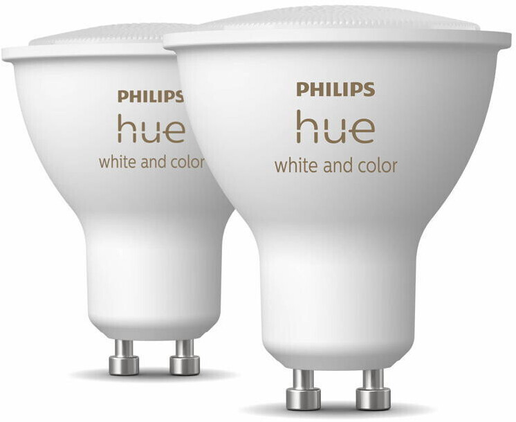 Philips Hue Bluetooth White & Color Ambiance LED GU10 5,7W 350lm Doppelpack inkl. Tap Dial ...
