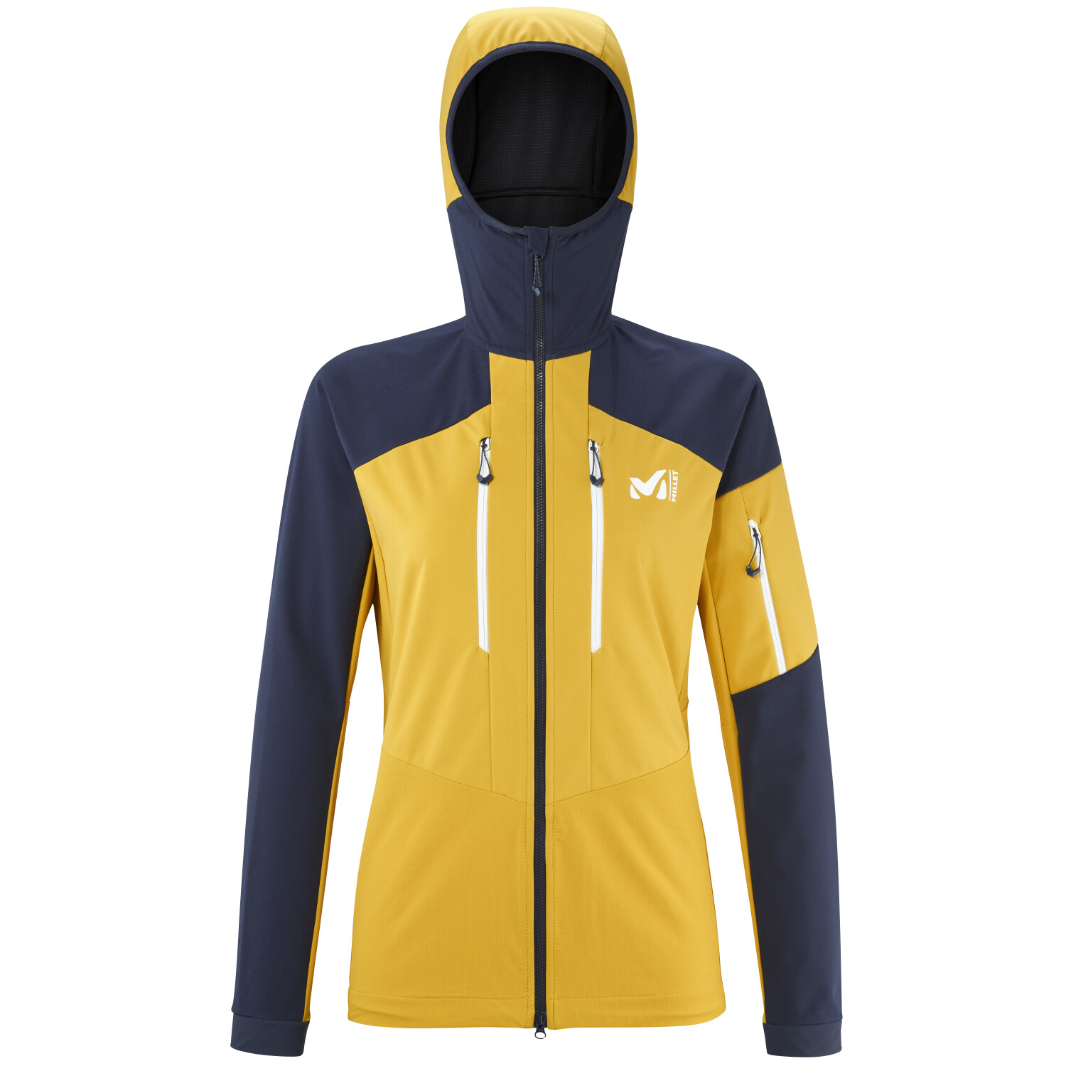 Millet Softshell Jkt White Shield Women yellow/blue au meilleur prix ...