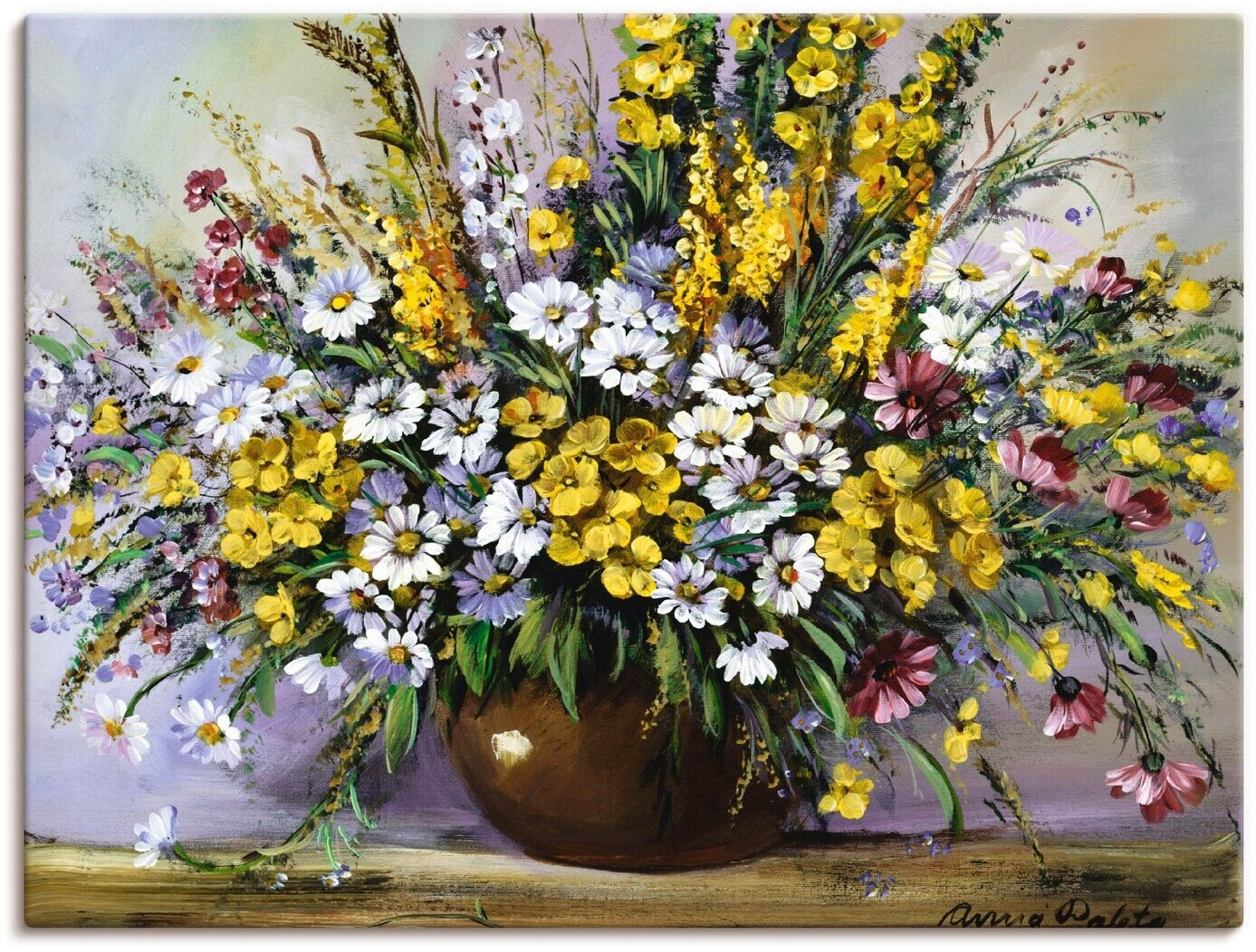 Art-Land Herrlichkeit von Gänseblümchen Leinwandbild 60x45cm ab 54,39 € | Preisvergleich bei ...