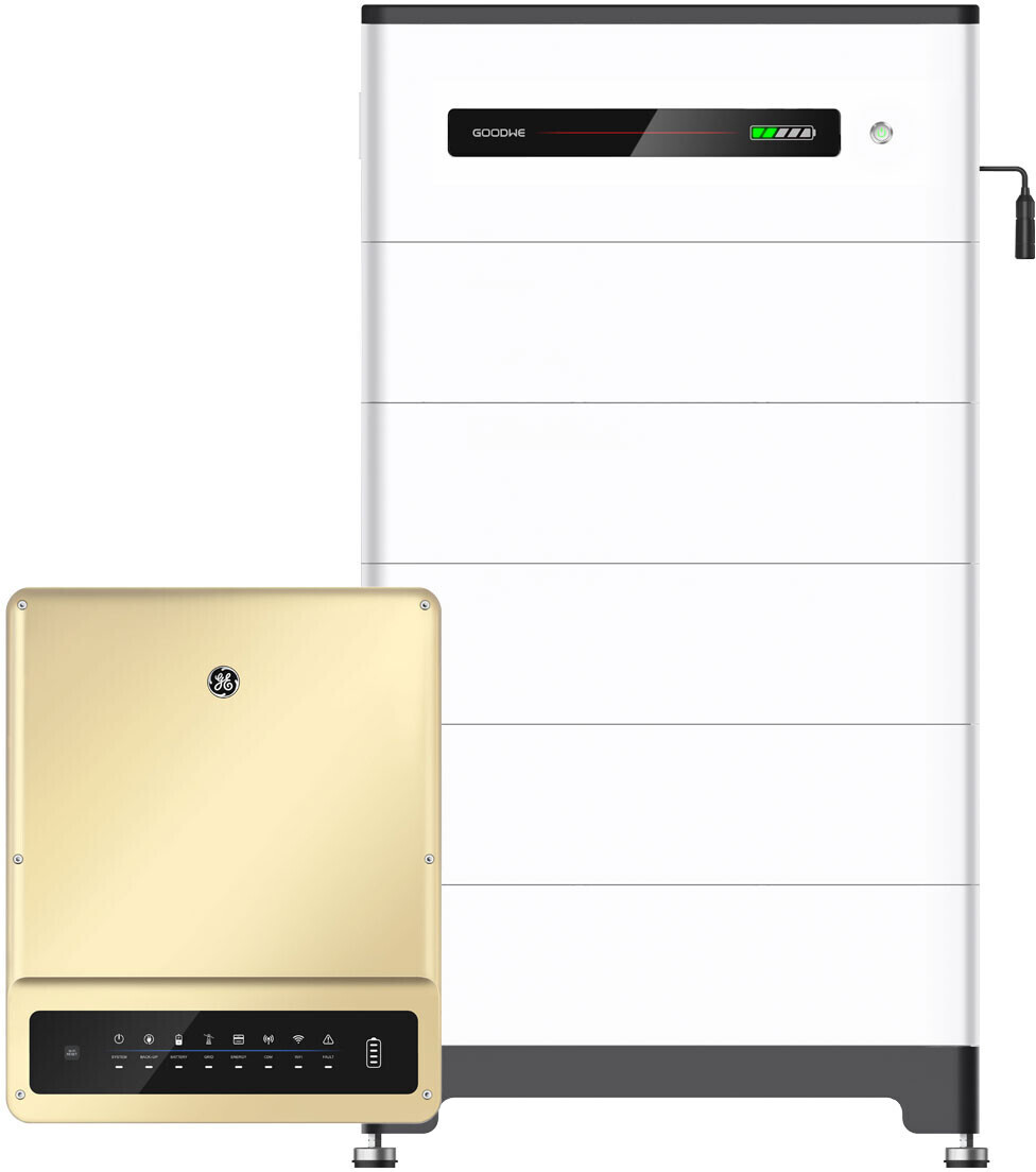 GE GEH5.0-3U-10 5kW Hybrid Wechselrichter + 16,4 kWh Solarspeicher-Set ...