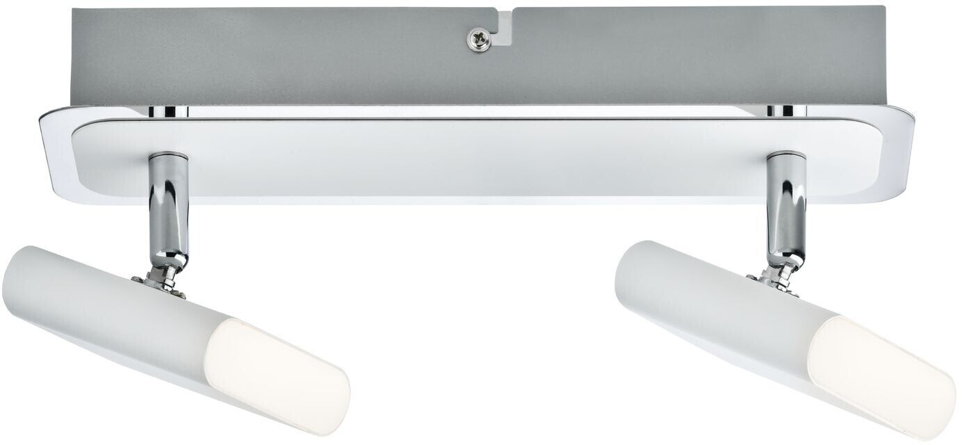 Paulmann Spotlight Launcher 2x4,5W Weiß gebürstet/Chrom 230V Metall ab ...