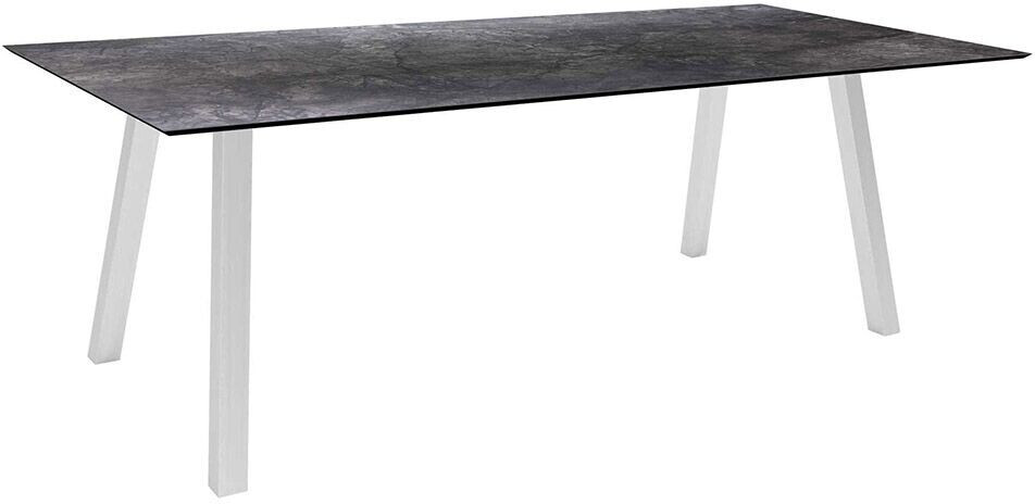 Stern Tisch 220x100cm Interno Vierkantrohr Edelstahl Tischplatte ...