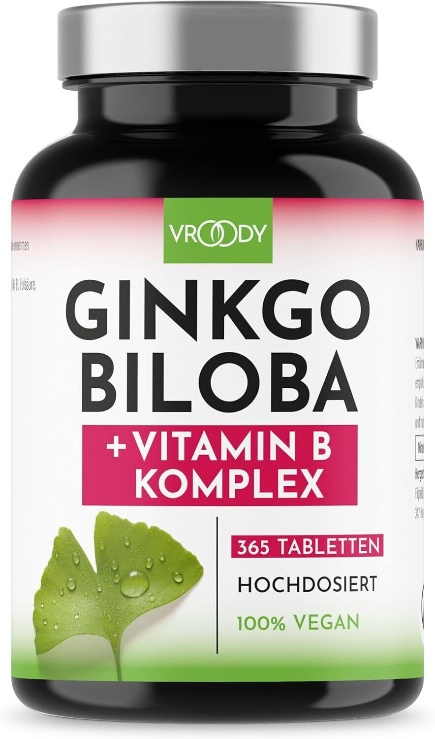 Vroody Ginkgo Biloba + Vitamin B Komplex Tabletten ab 19,99 ...