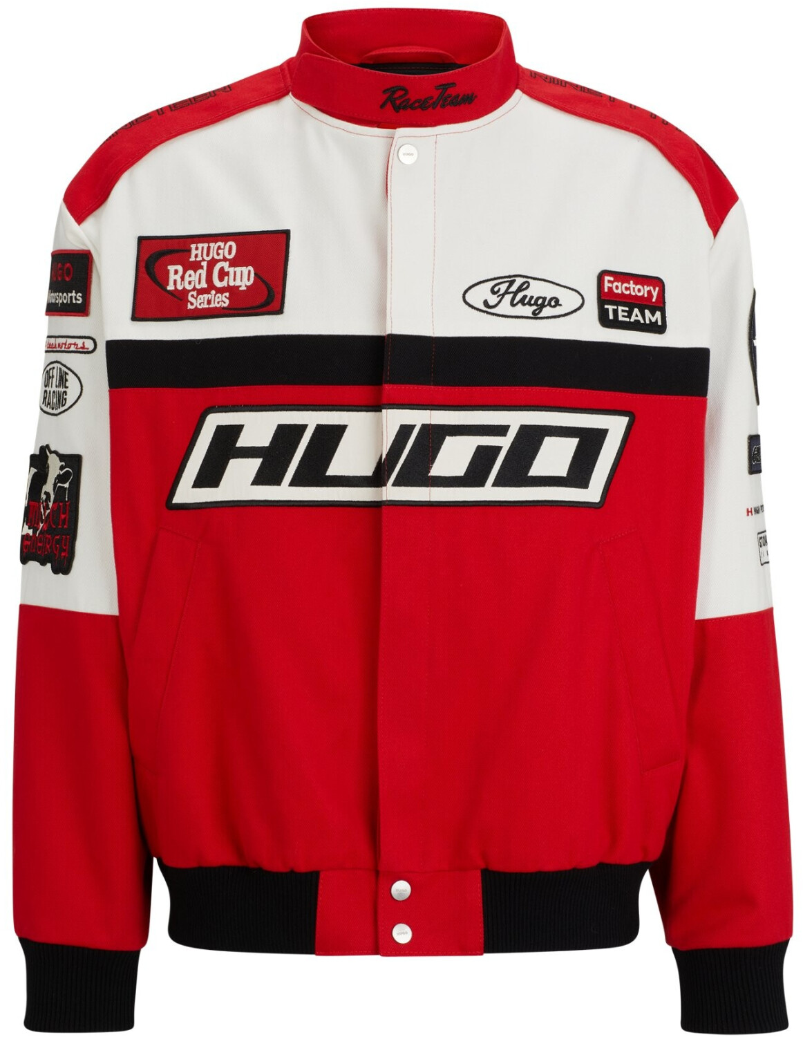 Hugo Boss Regular-Fit Jacke im Colour-Block-Design mit Aufnähern im ...