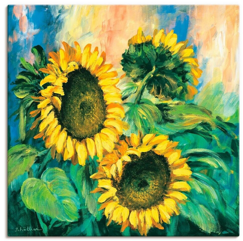 Art-Land Sonnenblumen 70x70cm ab 61,59 € | Preisvergleich bei idealo.de