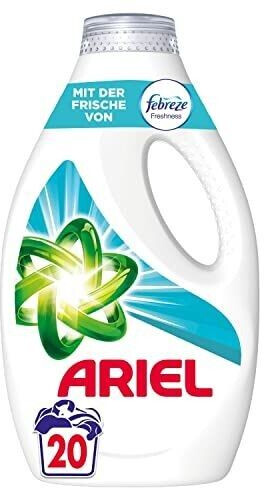 Ariel Waschmittel Universal+ Febreze, Vollwaschmittel, Gel, 1 Liter, 20 ...