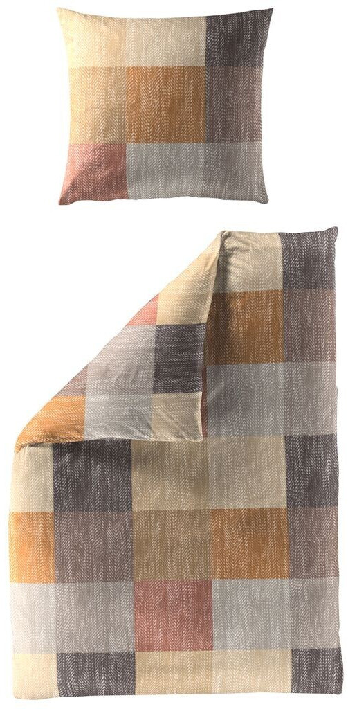 Bierbaum Bierbaum Biber 3493-50 Safran Gold Taupe kariert 135x200 ab 44 ...