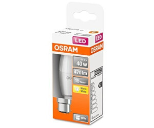 Osram LED Star Kerze B matt 4,9-40W/827 warmweiß 470lm B22d 220-240V ab 1,00 € | Preisvergleich ...