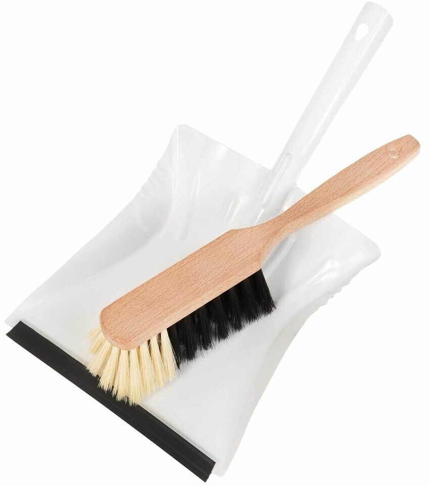 Sidco Kehrset Handbesen + Schaufel Metall Kehrblech weiß Kehrgarnitur ...