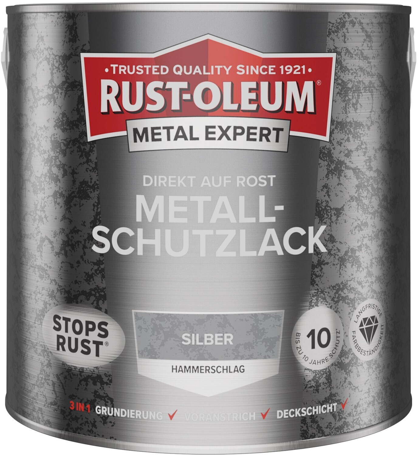 RUST-OLEUM METAL EXPERT Hammerschlag schwarz 2,5l ab 49,95 € | Preisvergleich bei idealo.de