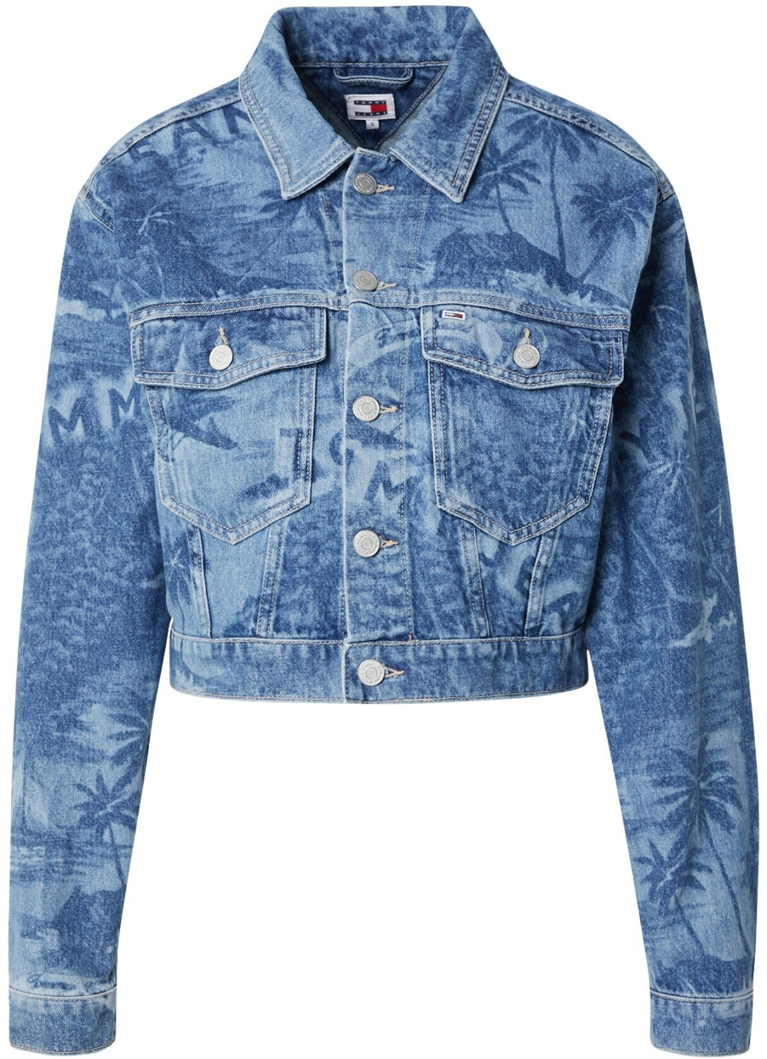 Tommy hilfiger cropped denim jacket store