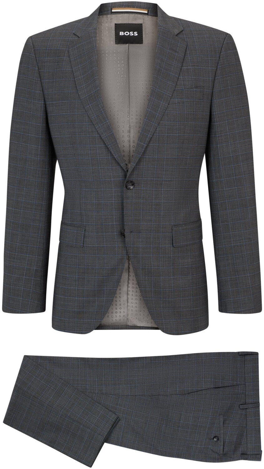 Hugo Boss Karierter Slim-Fit Anzug aus Stretch-Wolle H-Huge-2Pcs-224 ...