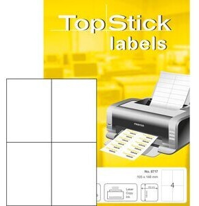 TopStick Labels Universal-Etiketten 105 x 148mm 4710140 ab 1,50 ...