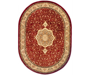 Tapiso Teppich Oval Kurzflor Klassisch Design Rot Braun 200x300 cm ab ...