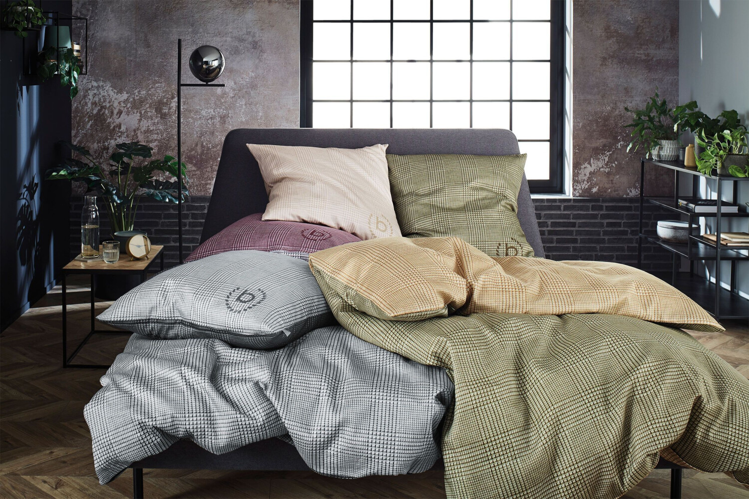 Bugatti bugatti Bettwäsche 135x200 cm dunkelgrau/grau Satinbettwäsche ...