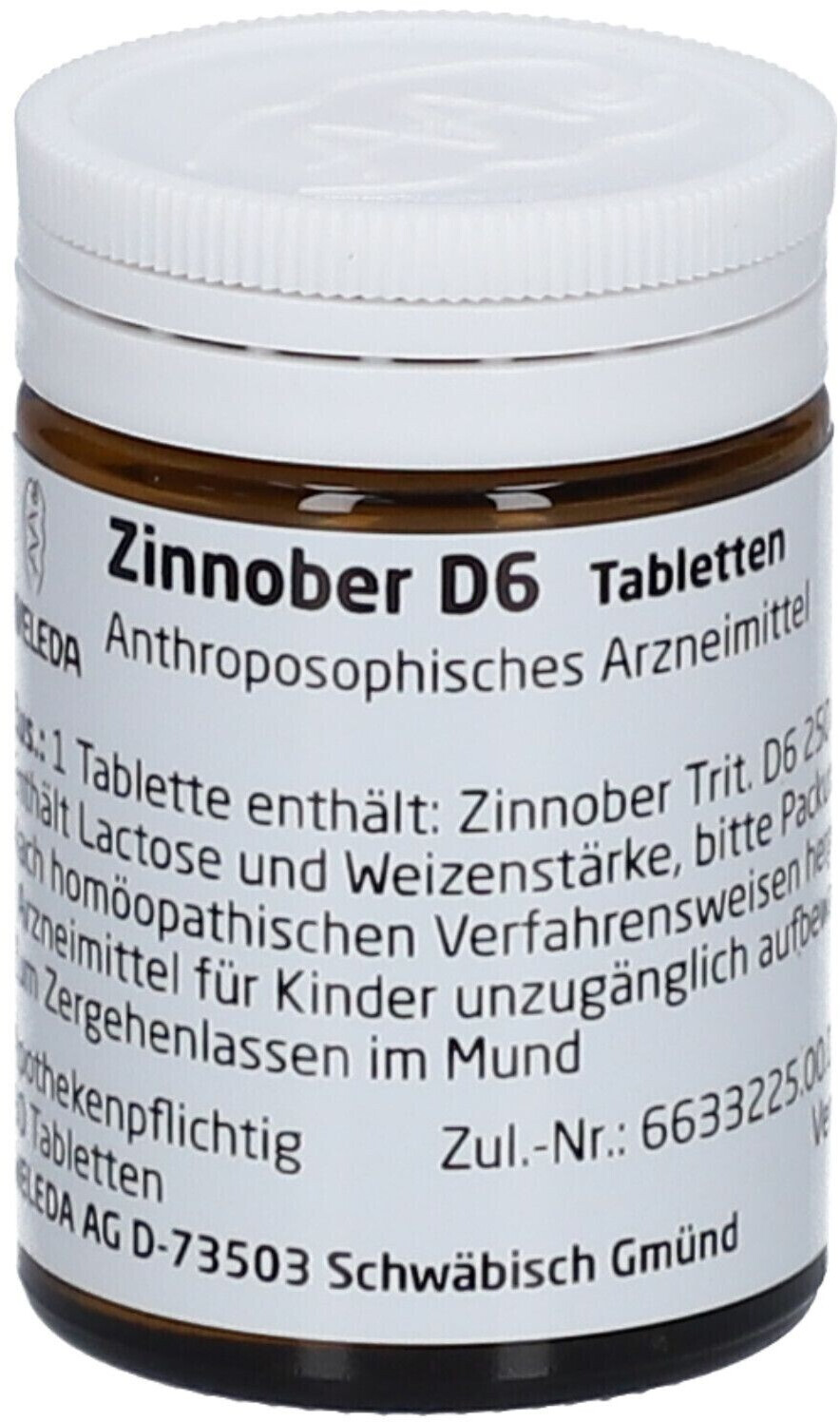 Weleda Zinnober D6 Tabletten (80 Stk.) ab 11,85 € | Preisvergleich bei ...