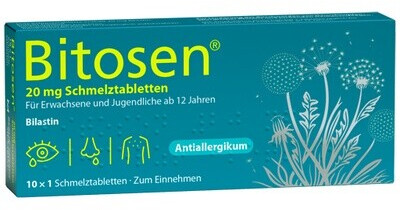 Bitosen 20mg Schmelztabletten ab € 3,69 | Preisvergleich bei idealo.at