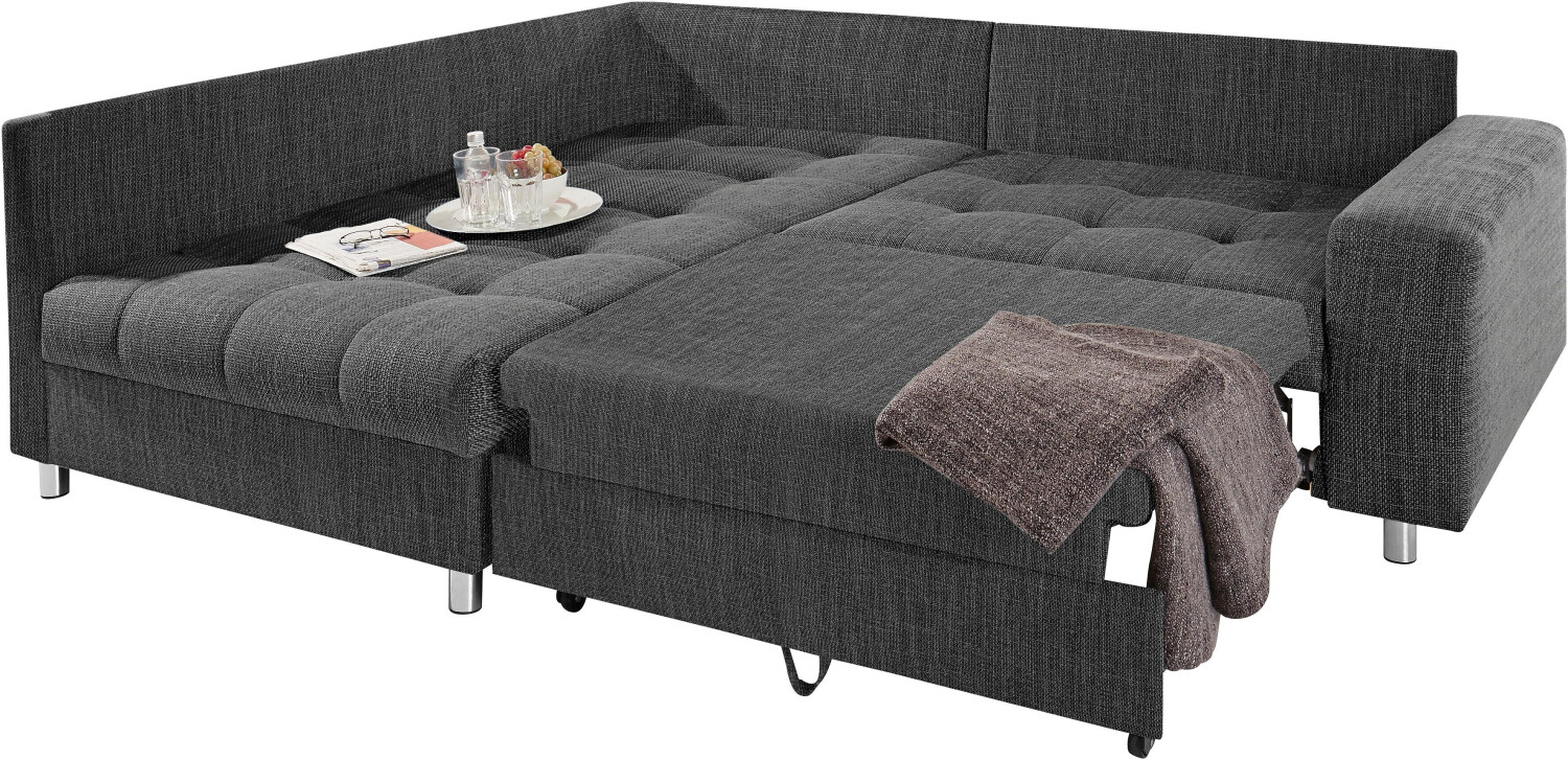 Mr. Couch Ecksofa Tobi 226x75x188 cm Struktur Ottomane links ...