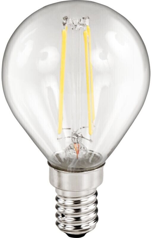 McShine LED Filament Tropfenlampe Filed, E14, 2W, 260 lm, warmweiß, klar ab 0,91 ...