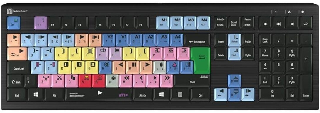 LogicKeyboard Avid Media Composer 'Classic' layout ASTRA2 Backlit ...