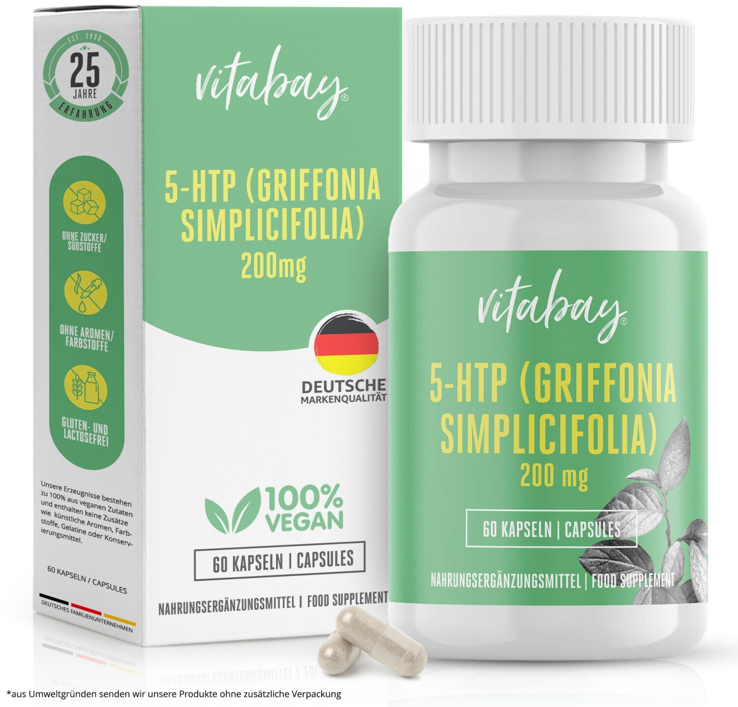 Vitabay 5-HTP 200mg Kapseln (60 Stk.) ab 14,99 € | Preisvergleich bei ...