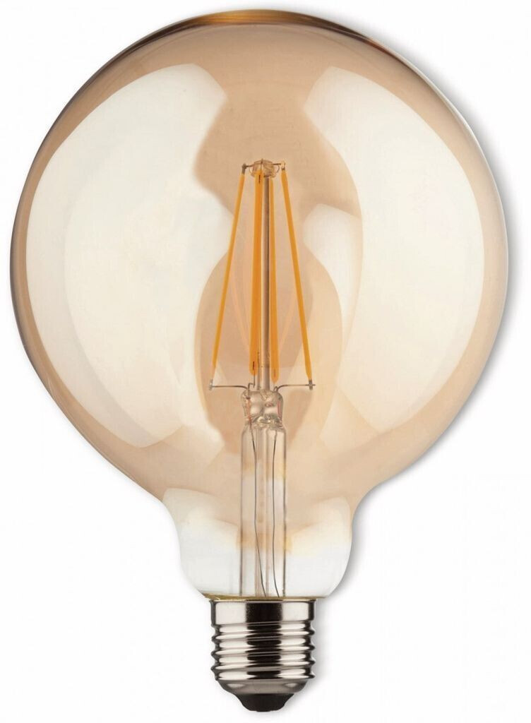 Müller-Licht LED Filament Leuchtmittel Retro Globe G125 4,5W = 32W E27 Gold 350lm extra warmweiß ...