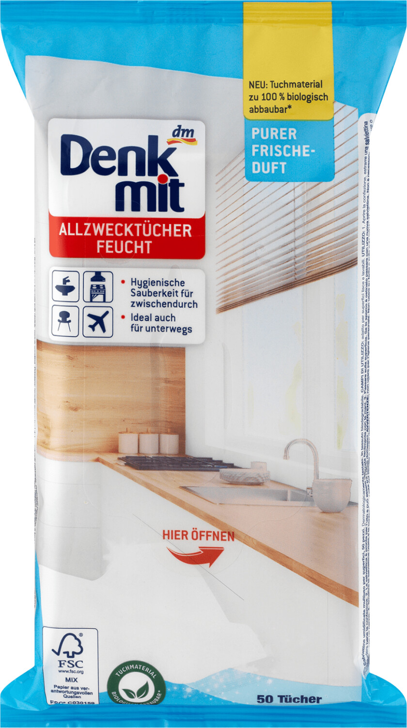 Denkmit Feuchte Allzwecktücher Pure Frische (50 St) ab 0,95 ...