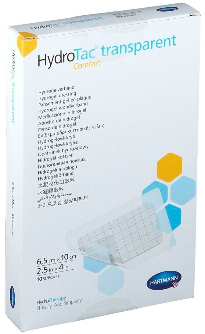 Hartmann Hydrotac transparent comfort Hydrogelv.6,5x10 cm (10Stk.) ab ...