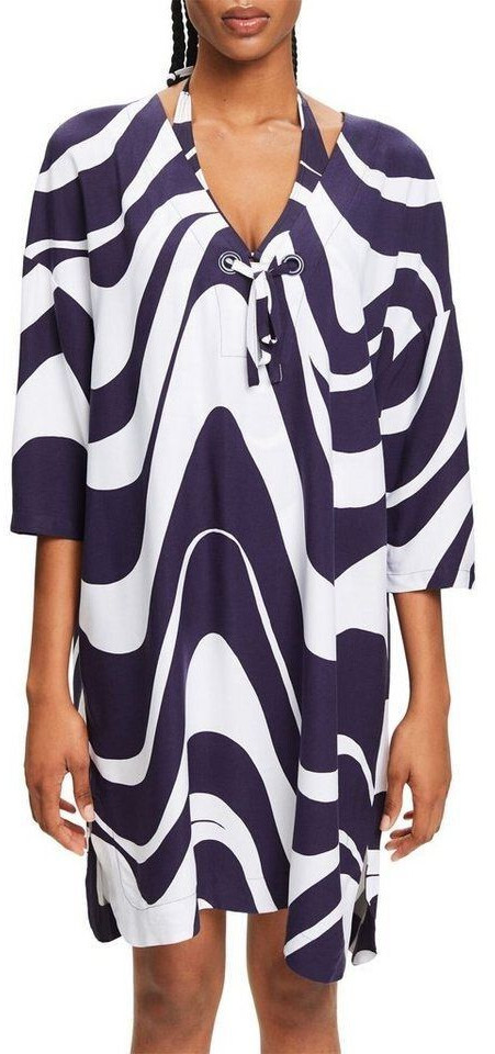 Esprit Strand-Tunika mit Print (024EF1A348) navy ab 32,99 ...