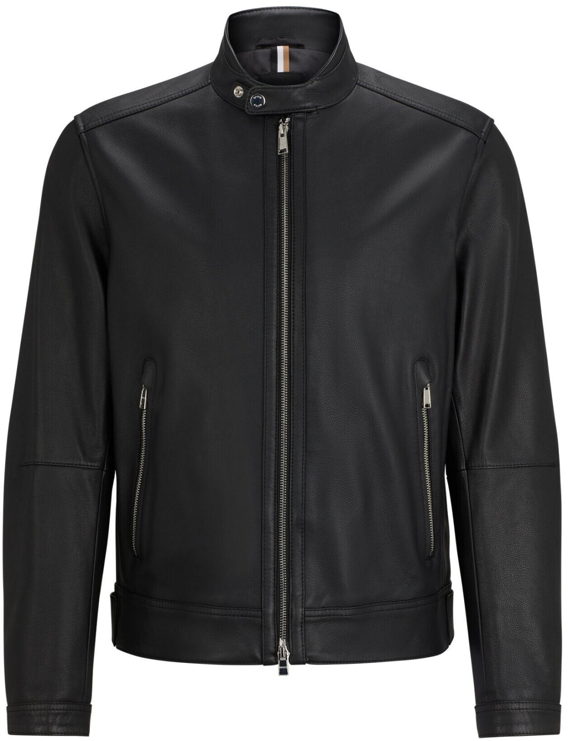 Hugo Boss Regular-fit jacket in grained leather with zip (50510765) a € ...
