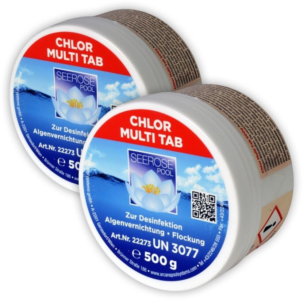 Paradies Pool Seerose Chlor Multi Tab 500g ab 11,99 € | Preisvergleich ...