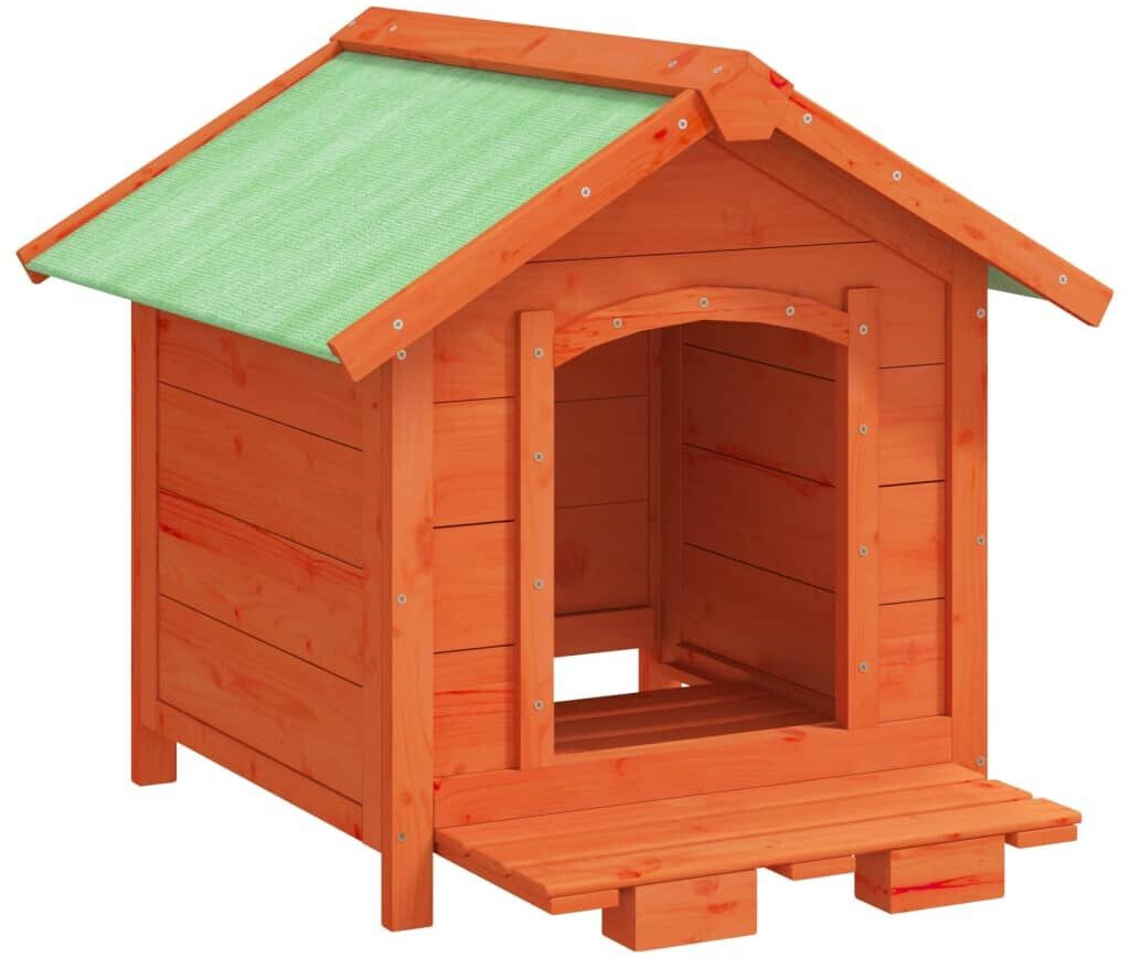 Buy vidaXL Dog kennel solid pine wood 65 x 65 x 61,5 cm from £86.99 ...