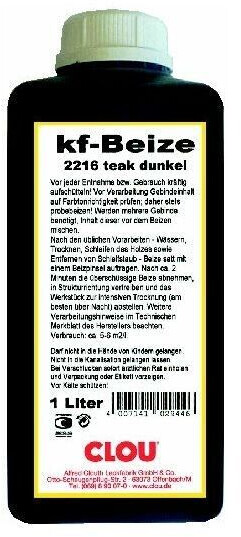 CLOU Kratzfest-Beize Flüssig Nr.2222 schwarz 1l ab 16,87 ...