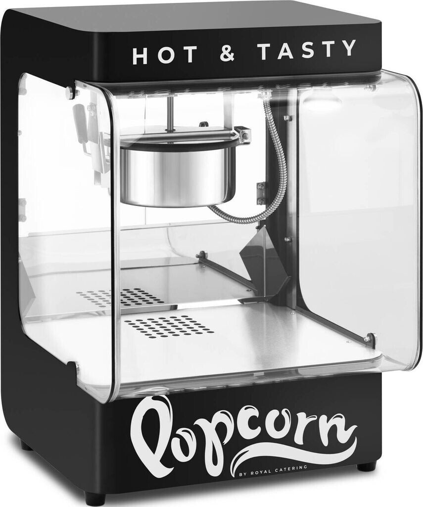 Royal Catering Professional popcorn machine with modern design black au ...
