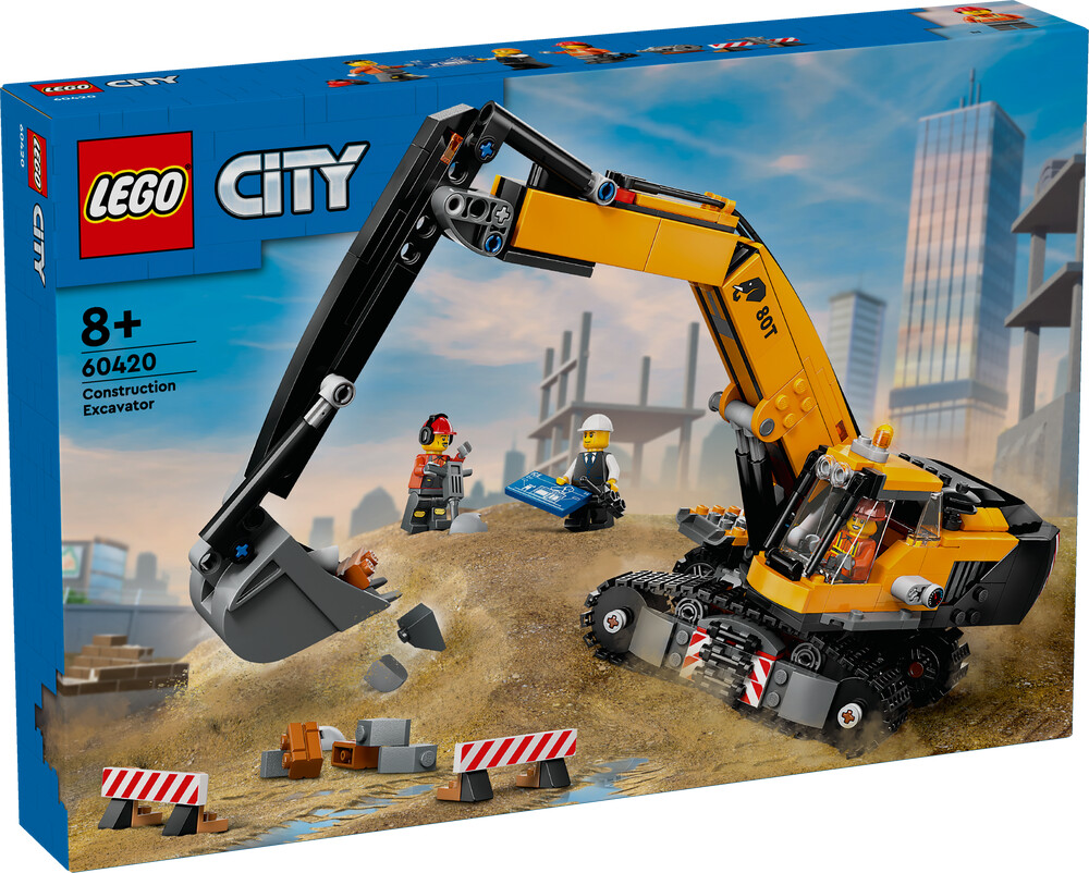 Buy LEGO City - Yellow Construction Excavator (60420) from £34.05 ...