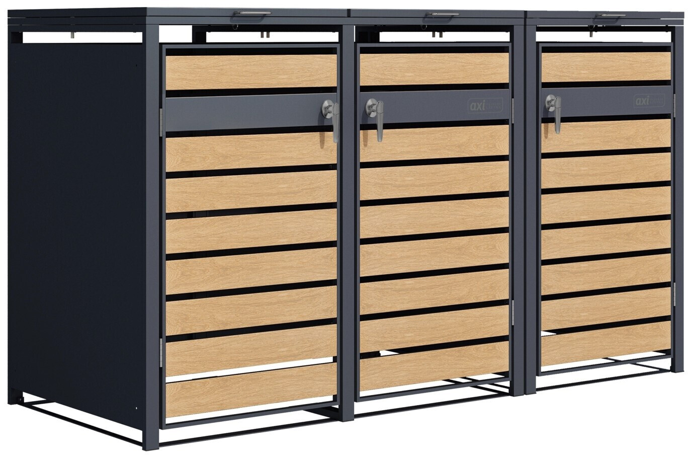 AXI Lucas Mülltonnenbox mit Deckel Holzoptik / Metall natur ab € 1.079,00 | Preisvergleich bei ...