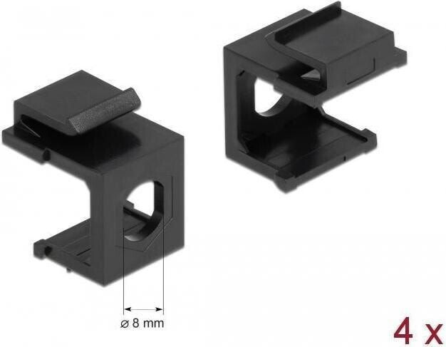 DeLock Keystone Cover - Modulare Eingabe (leer) - schwarz - 1 Anschluss ...