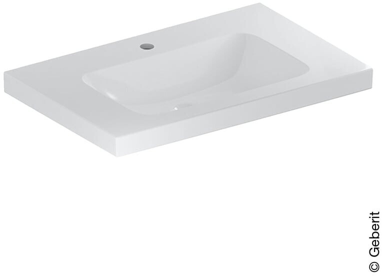 Geberit iCon Light rechteckig Hahnlochposition mittig Ablagefläche ...