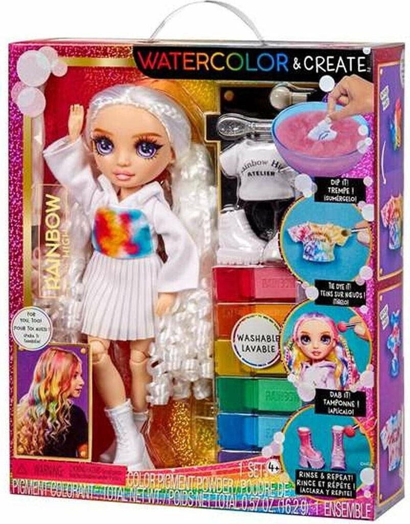 Buy MGA Entertainment Rainbow High Watercolor & Create DIY Doll from £ ...