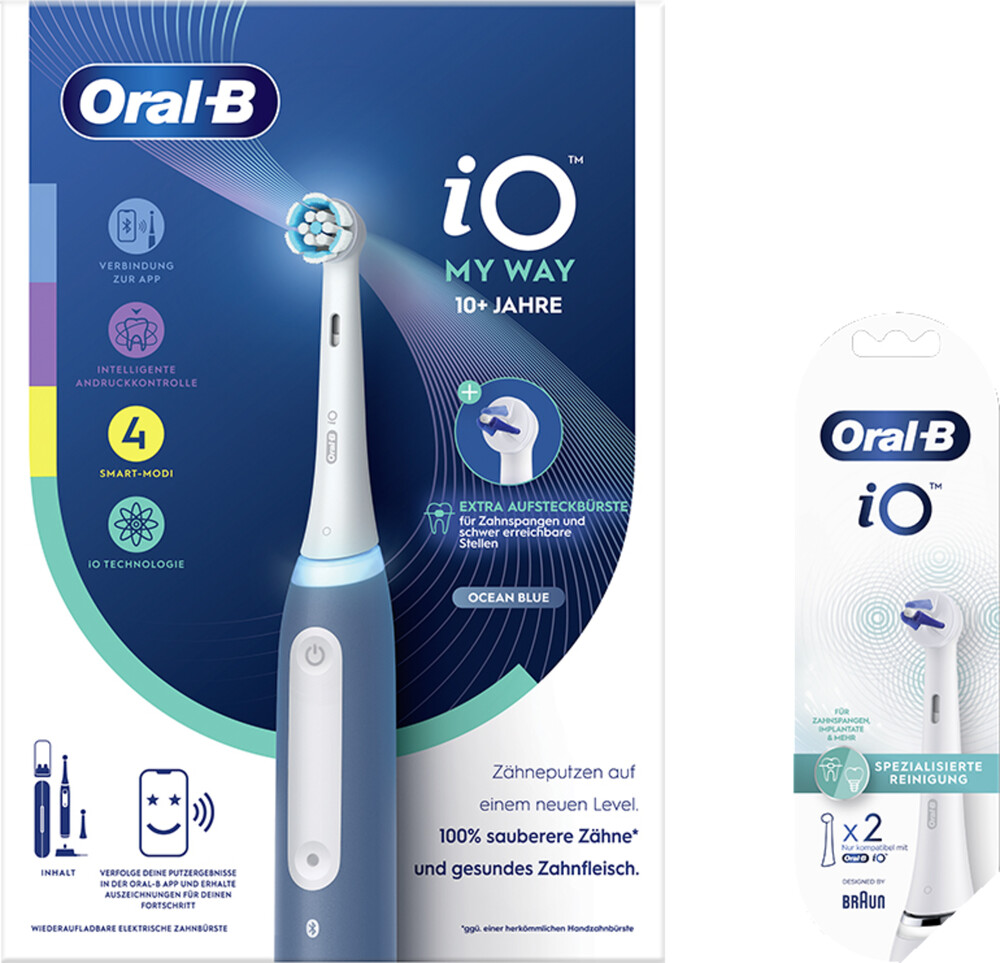 Oral-B iO My Way 10+ ocean blue + iO Specialized Clean (2 Stk.) ab 105 ...