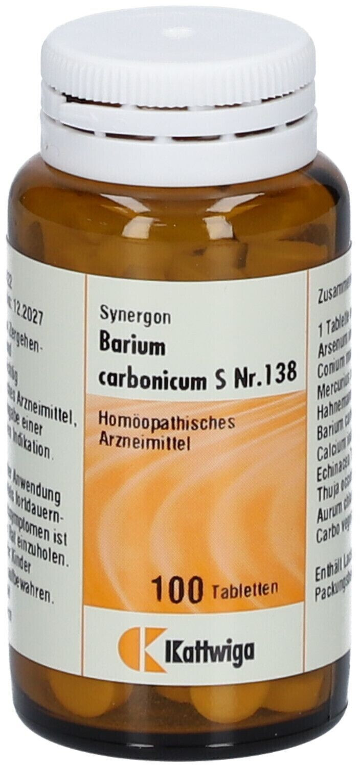 Kattwiga Synergon Barium carbonicum S Nr. 138 Tabletten ab 9,84 ...