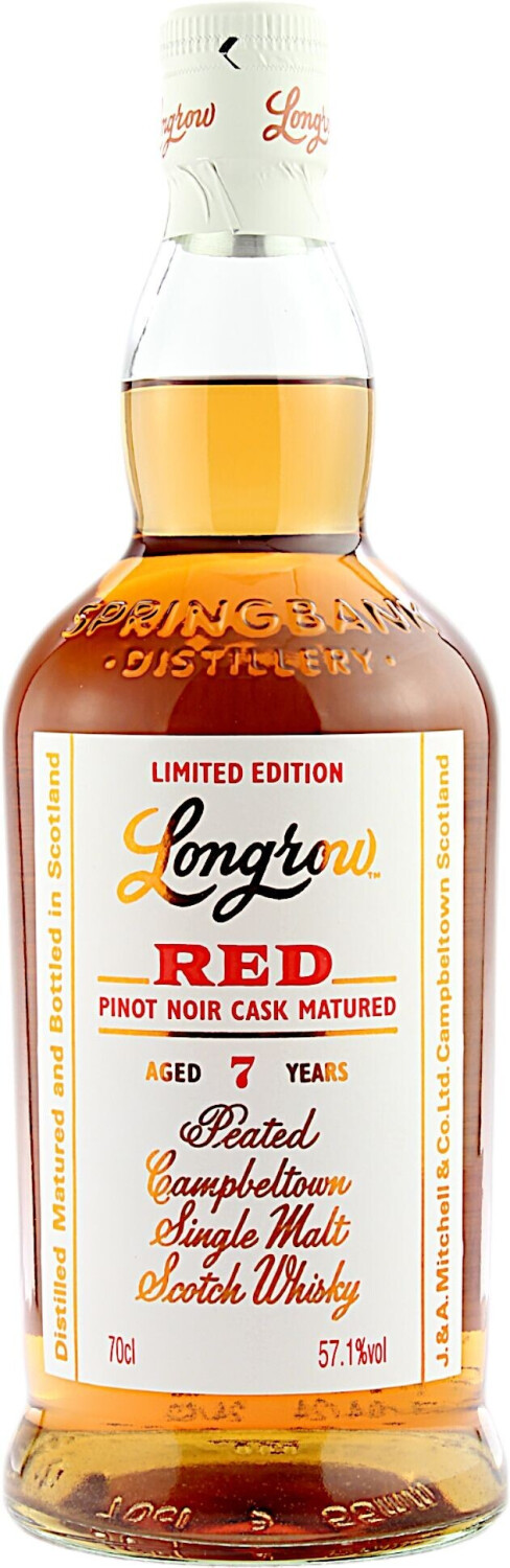 Longrow Red 7 Jahre Pinot Noir Cask Matured 0,7l 57,1% ab 117,90 ...