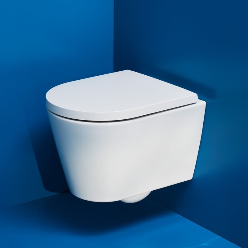 Laufen Wand WC mit Silent-Flush spülrandlos weiß mit LCC ...