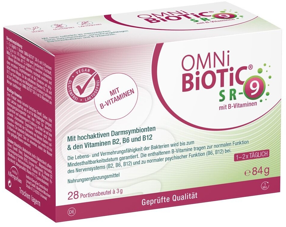 APG Allergosan Pharma Omni Biotic SR-9 mit B-Vitaminen Beutel ab 30,60 € (August 2024 Preise ...
