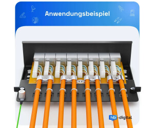 HB-Digital Patchpanel 19 zoll Patchfeld 16 Port Cat.6 schwarz ab 36,90 ...