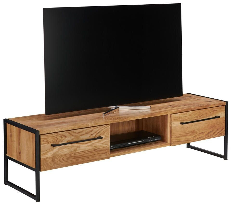 Gutmann Factory Lowboard Dunkelbraun 2 Fächer 1 Schubladen 180x50x40 cm ...