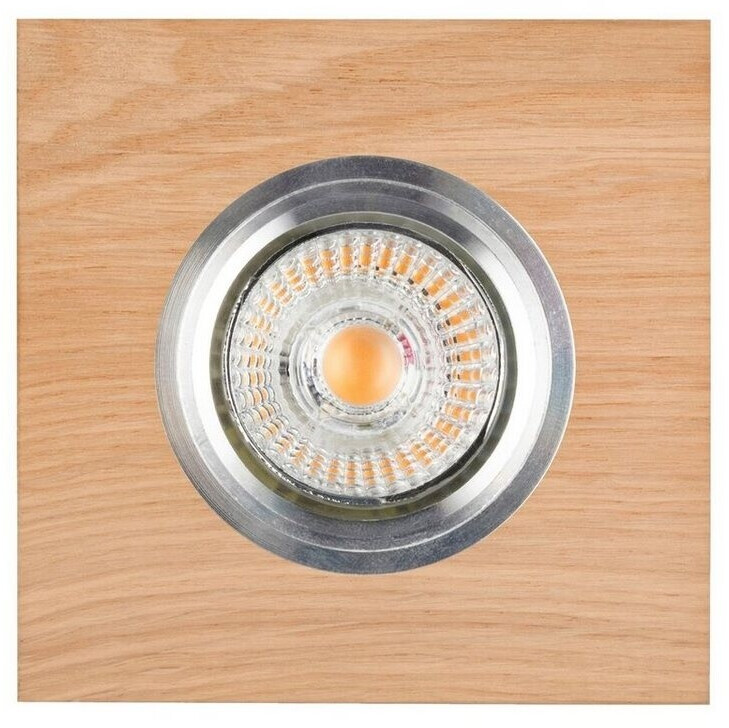 SPOT light Recessed ceiling light Vitar wood oak oiled 95 x 95 cm au ...