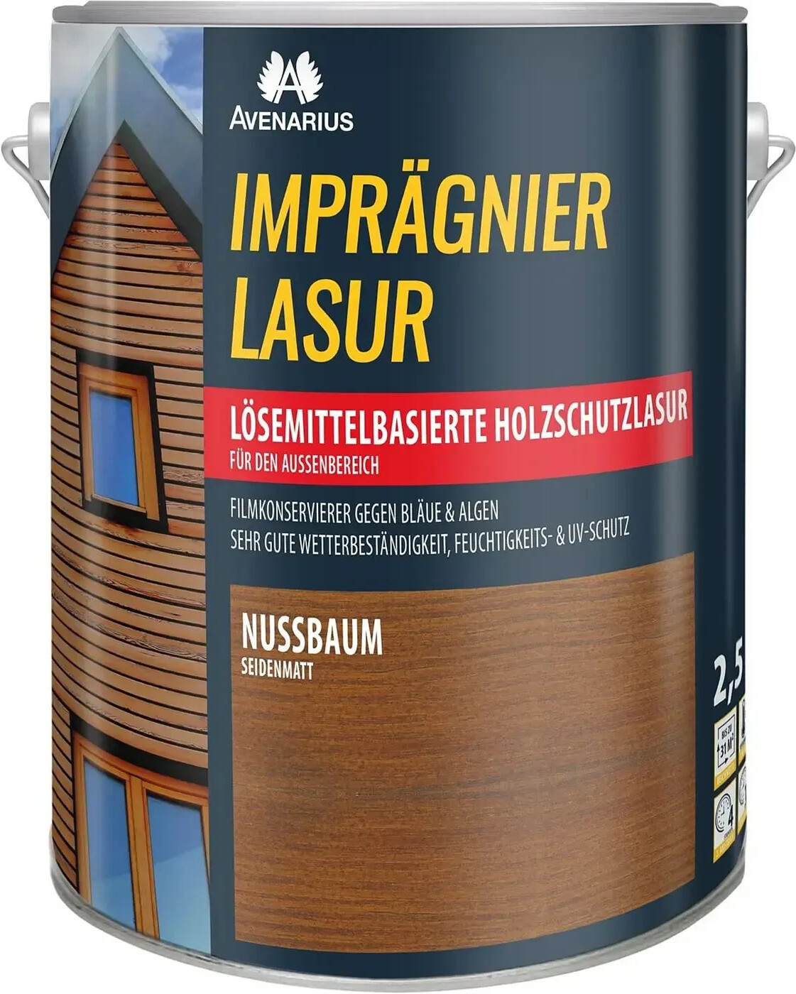 Avenarius Imprägnierlasur 2,5l nussbaum ab 28,90 € | Preisvergleich bei idealo.de